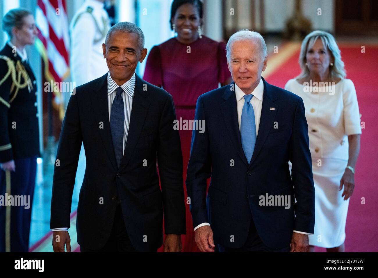 UNITED STATES - SEPTEMBER 7: From left, former President Barack Obama ...