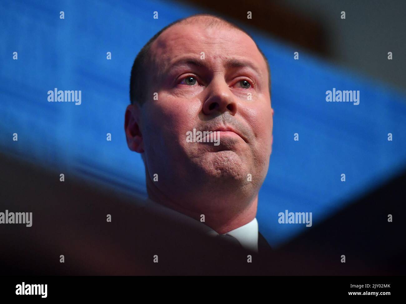 Treasurer Josh Frydenberg at the National Press Club Post Budget ...
