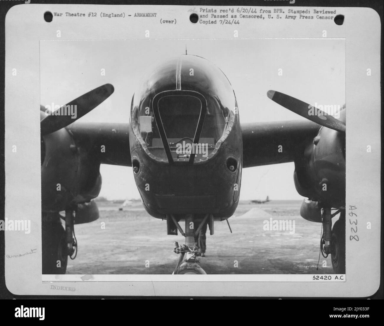 "Front Row Seat" for the invasion. Here, in the plexi-glass nose of an ...