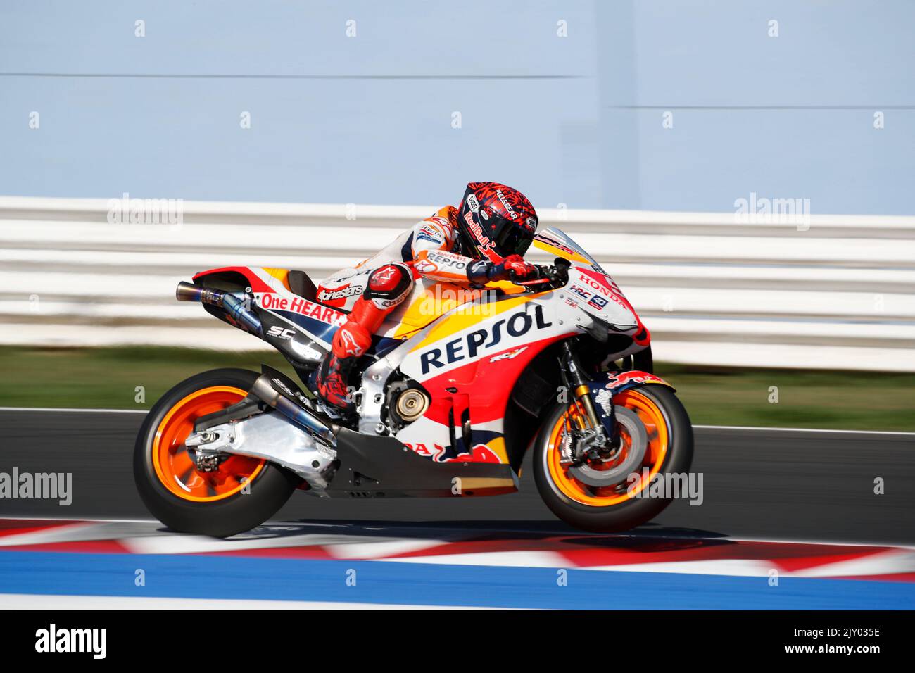 Marc Marquez 93 Honda HRC Repsol testing day MotoGP Misano 2022 Stock ...