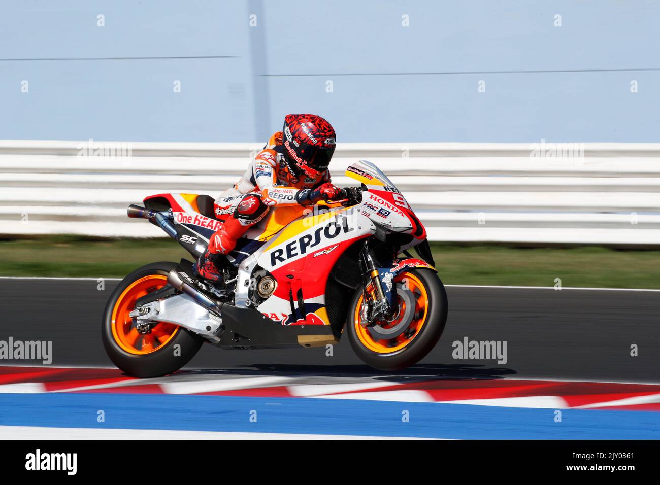Marc Marquez 93 Honda HRC Repsol testing day MotoGP Misano 2022 Stock ...