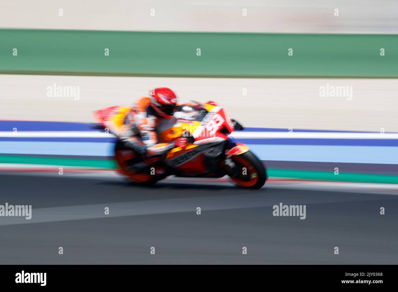 Marc Marquez 93 Honda HRC Repsol testing day MotoGP Misano 2022 Stock ...