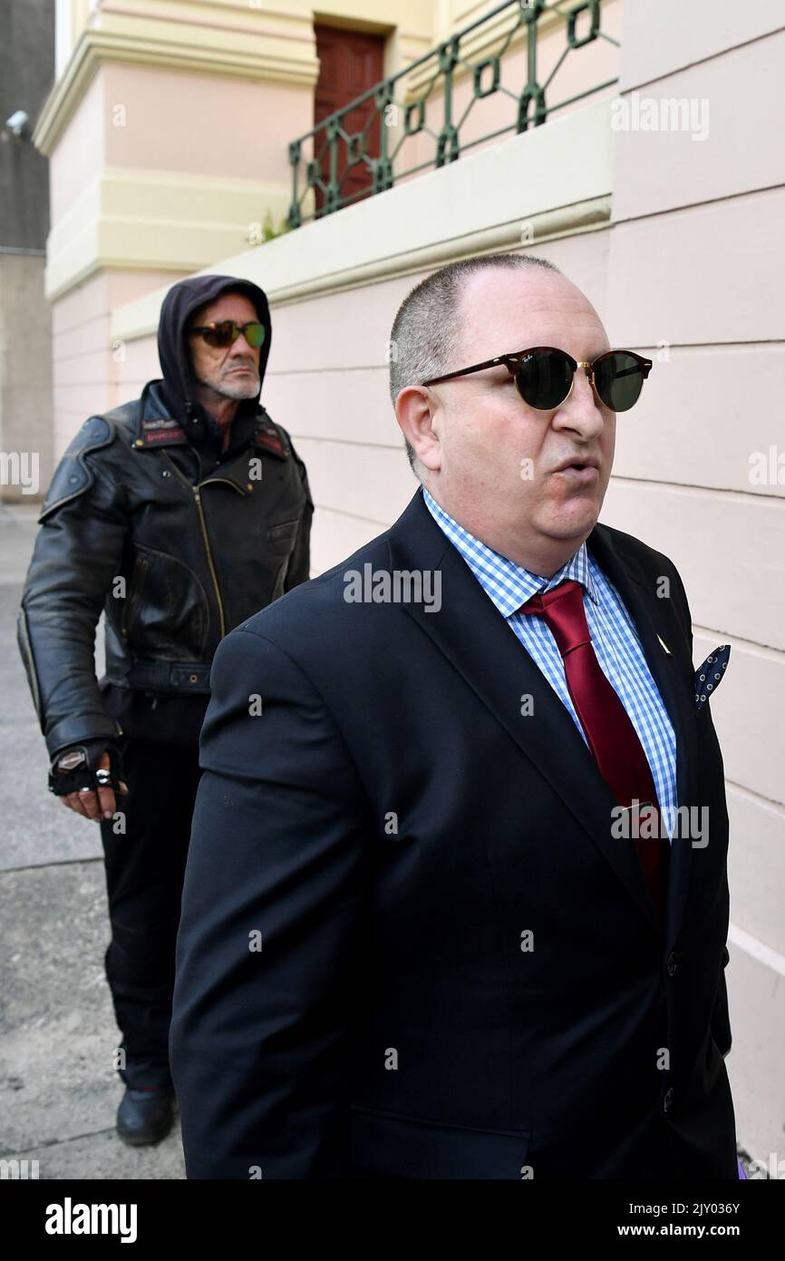 Nathan Sykes arrives at Newtown Court in Sydney, Thursday, April 4 ...
