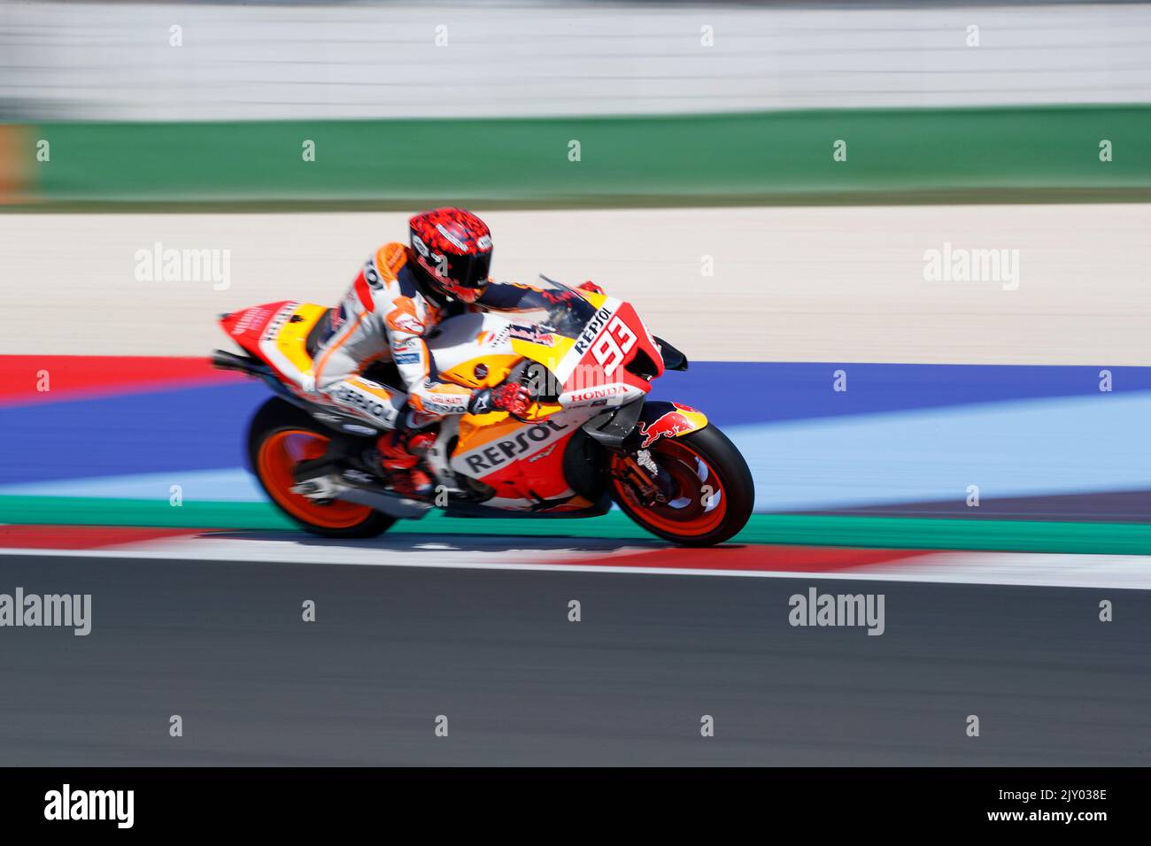 Marc Marquez 93 Honda HRC Repsol testing day MotoGP Misano 2022 Stock ...
