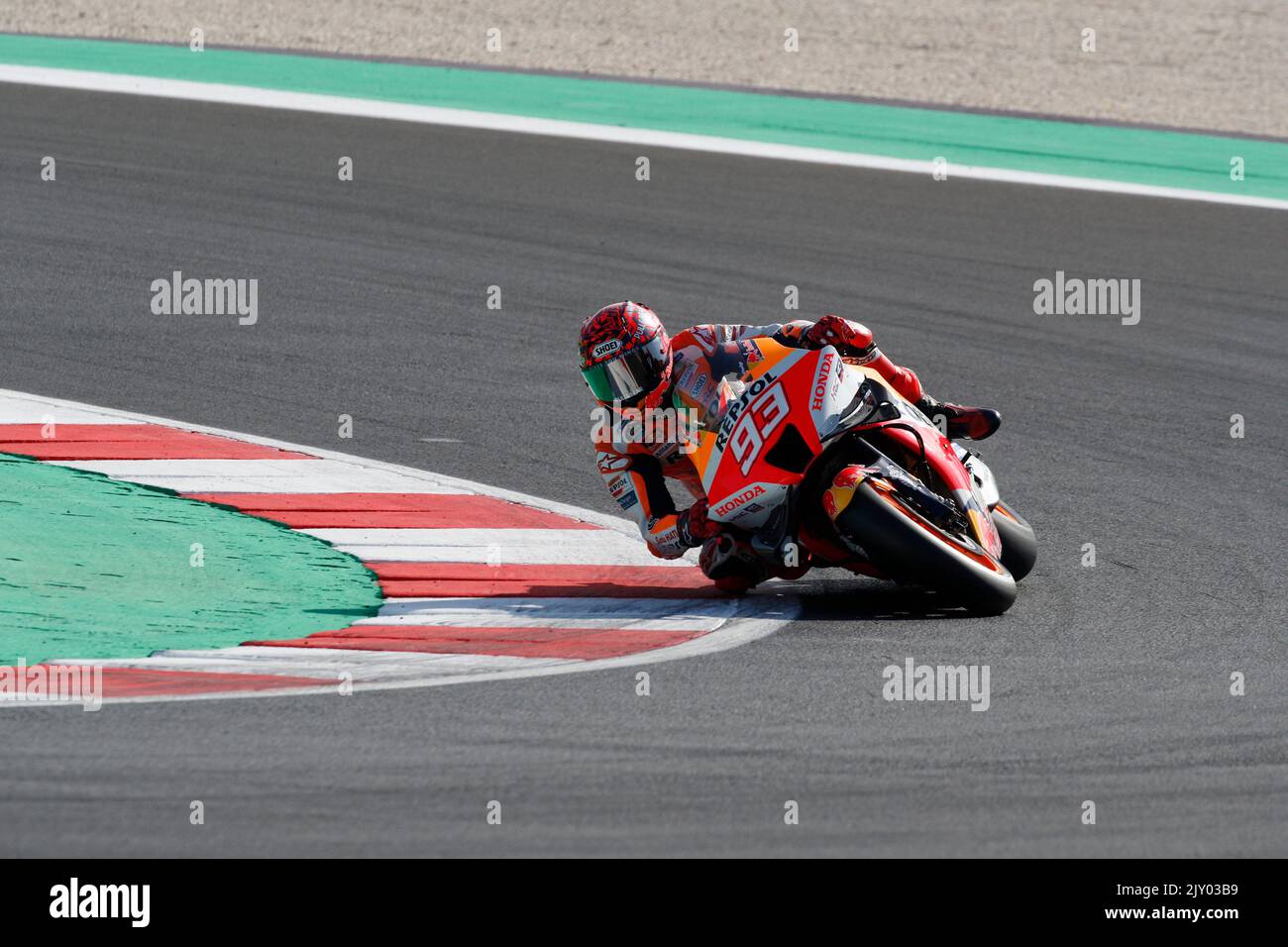 Marc Marquez 93 Honda HRC Repsol testing day MotoGP Misano 2022 Stock ...
