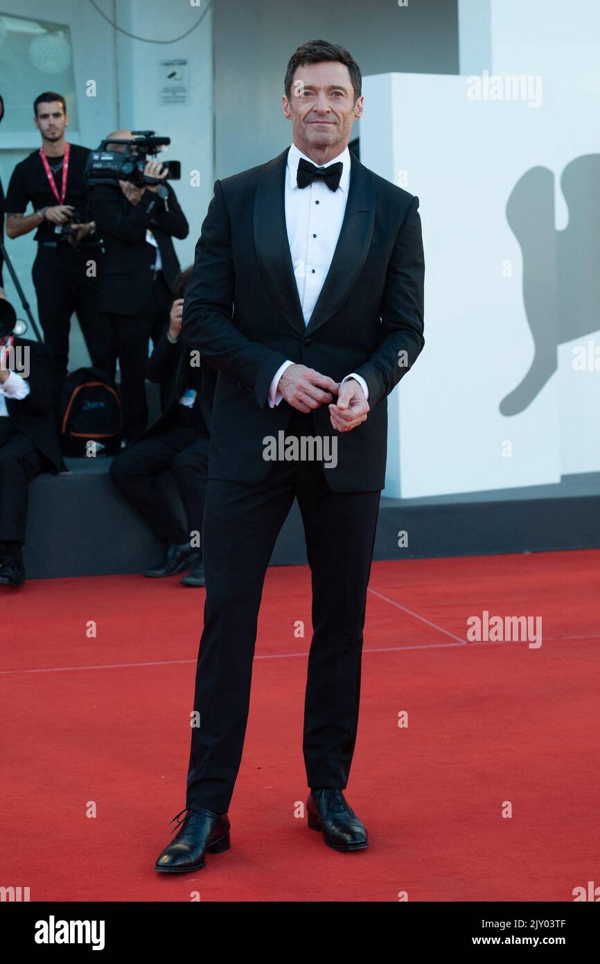 Hugh Jackman attending The Son Premiere during the 79th Venice ...
