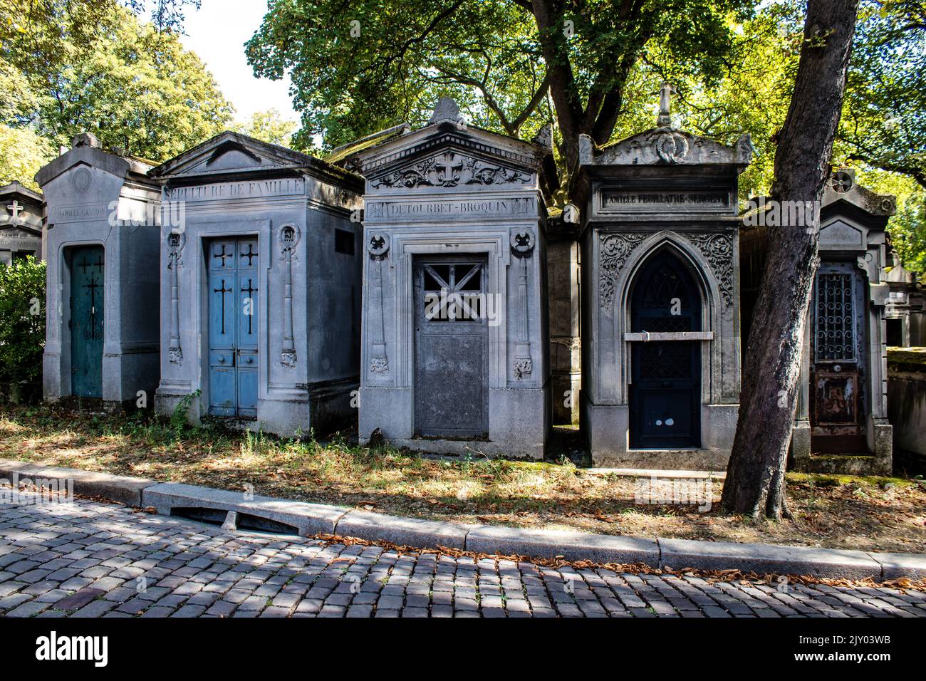 Paris, France - September 05, 2022 The Pere Lachaise cemetery is the ...