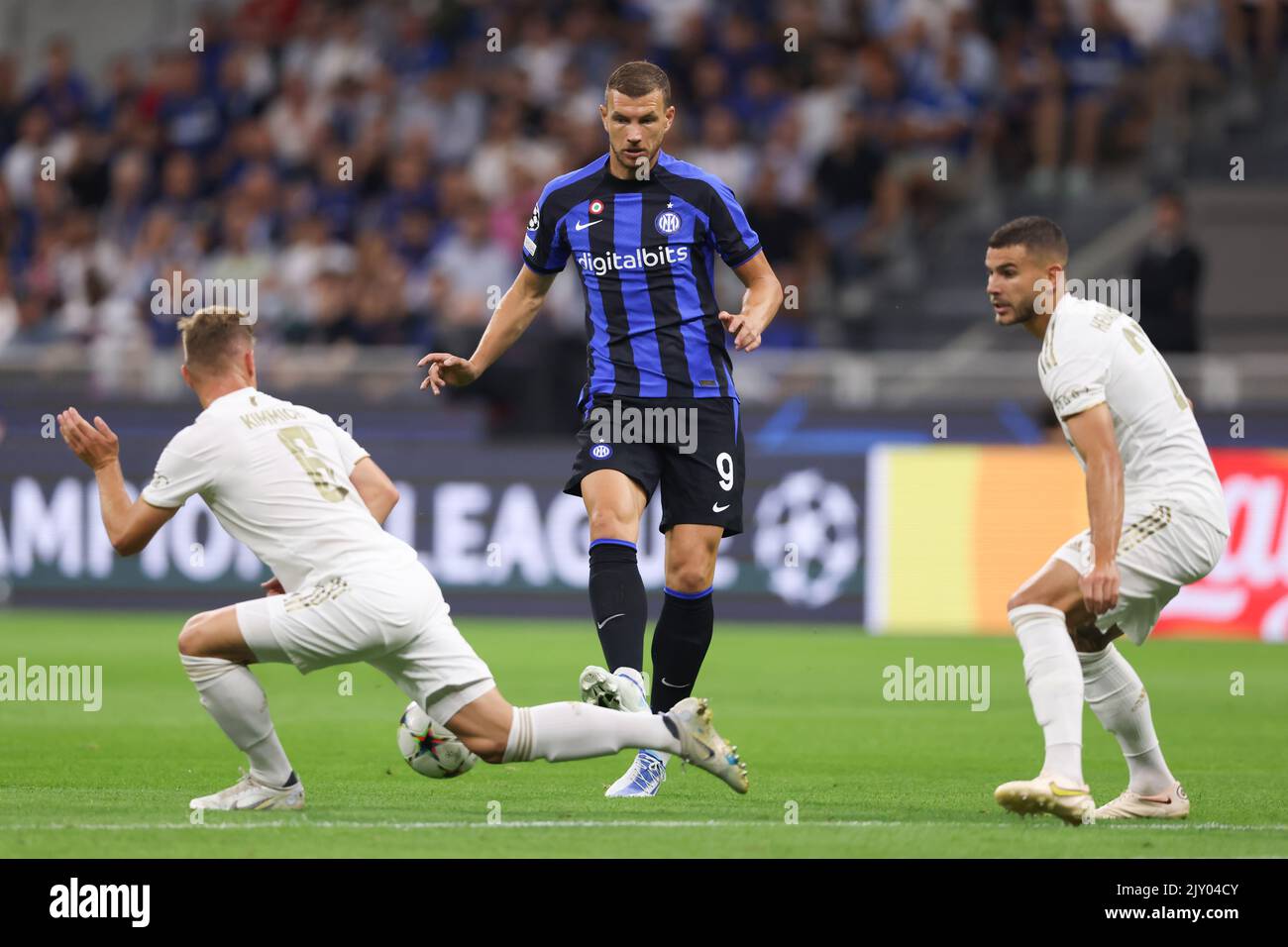Milan, Italy. 7th Sep, 2022. Lucas Hernandez of Bayern Munchen looks on ...