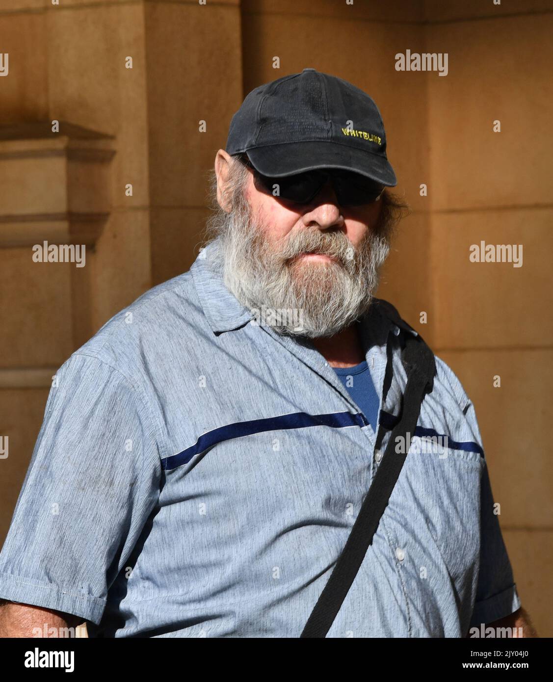 Hans Thaller is seen outside the District court in Adelaide, Friday ...