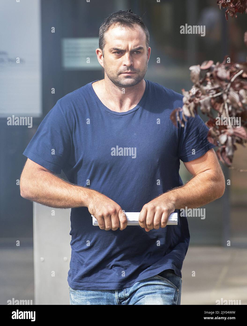 Former Hawthorn footballer Brian Lake leaves the Sunshine Magistrates ...