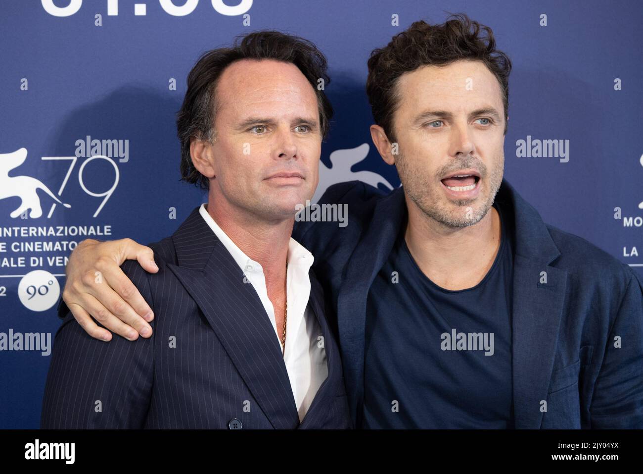 Lido Di Venezia, Italy. 07th Sep, 2022. Walton Goggins and Casey ...