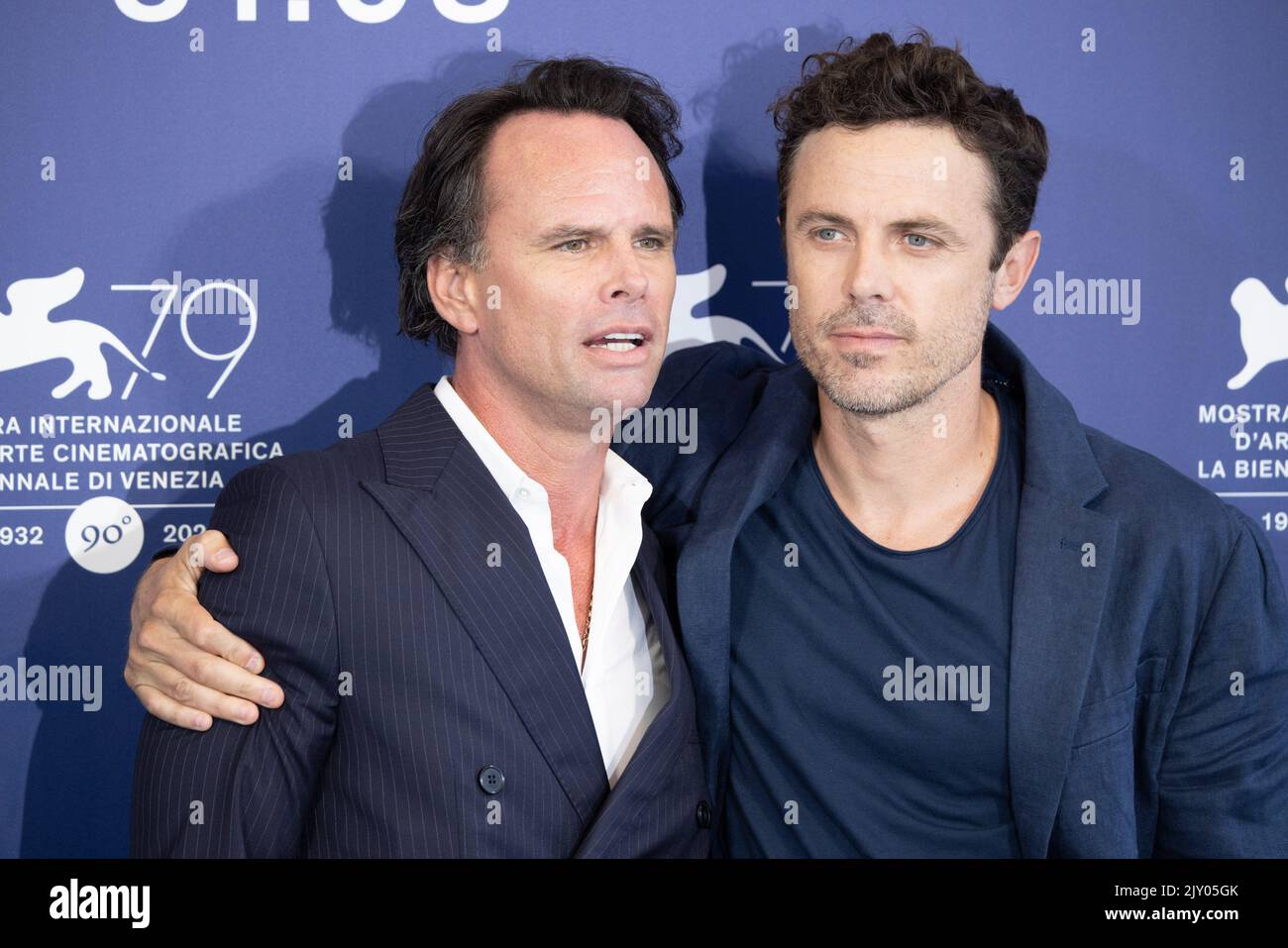 Lido Di Venezia, Italy. 07th Sep, 2022. Walton Goggins and Casey ...