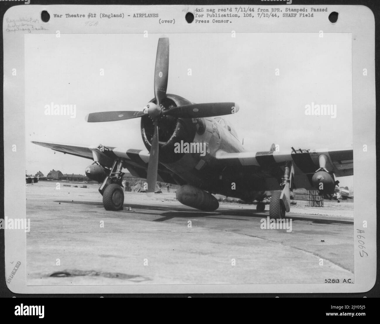 The newly announced fighter-bomber of the 9th AF is photographed ...