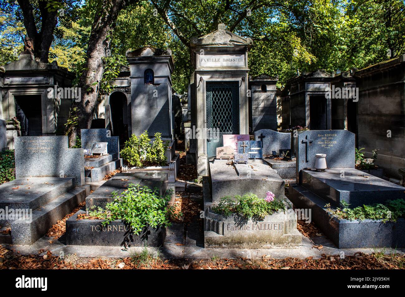 Paris, France - September 05, 2022 The Pere Lachaise cemetery is the ...