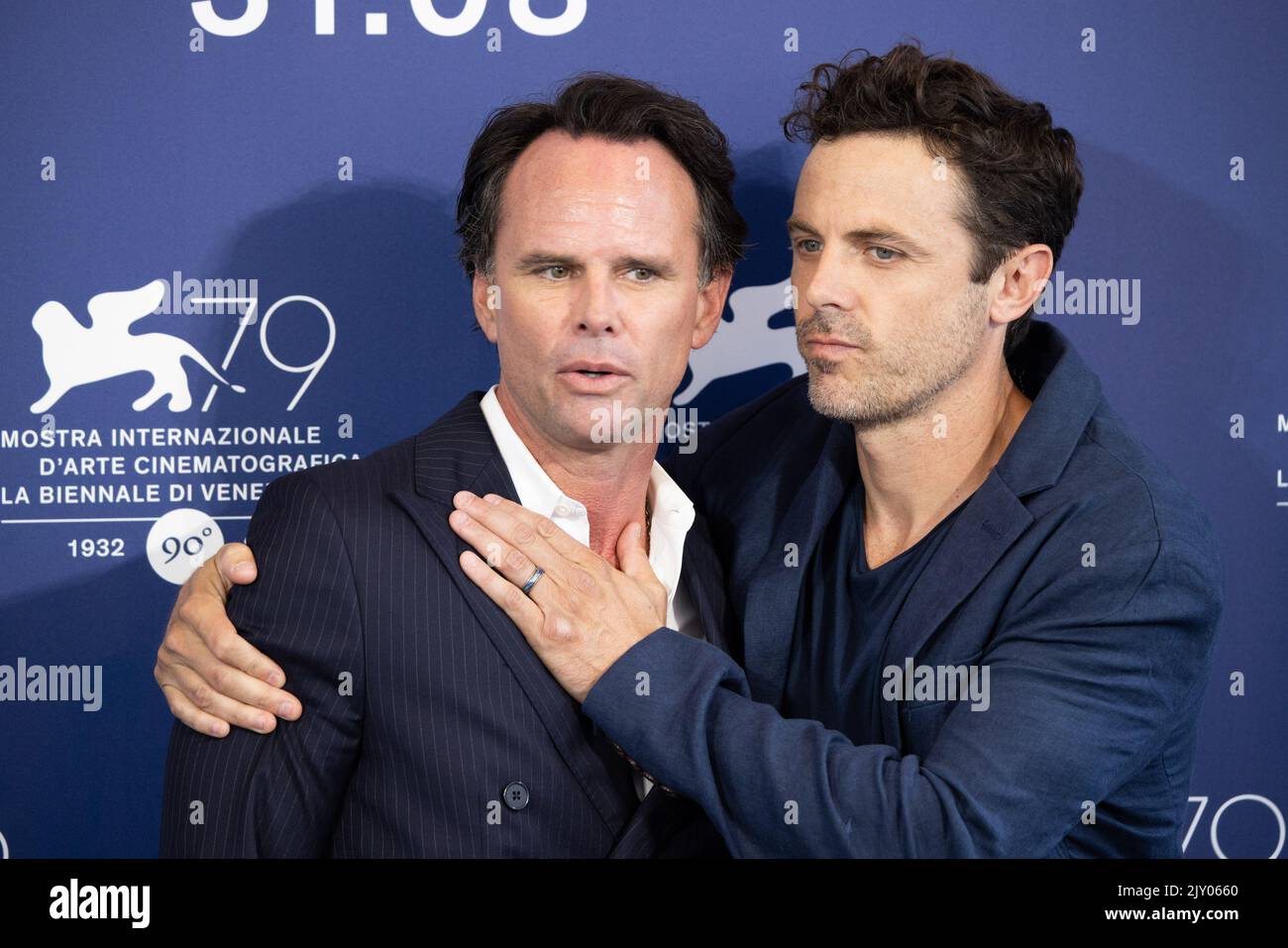 Lido Di Venezia, Italy. 07th Sep, 2022. Walton Goggins and Casey ...