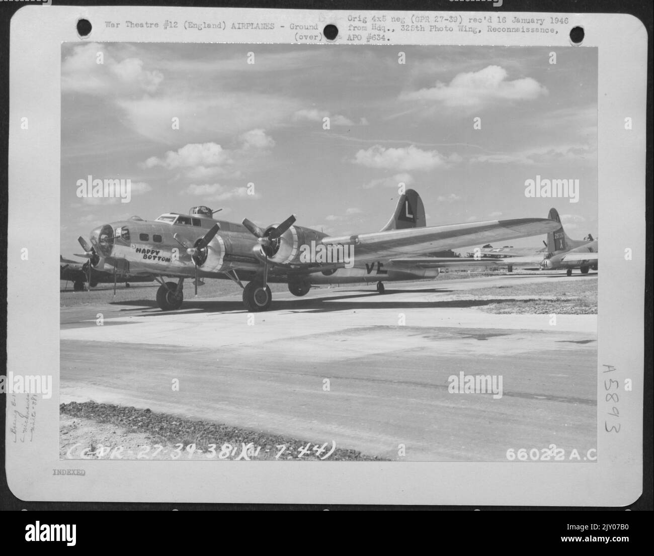 Boeing B-17 "Flying Fortress" 'Happy Bottom' Of The 381St Bomb Group At ...