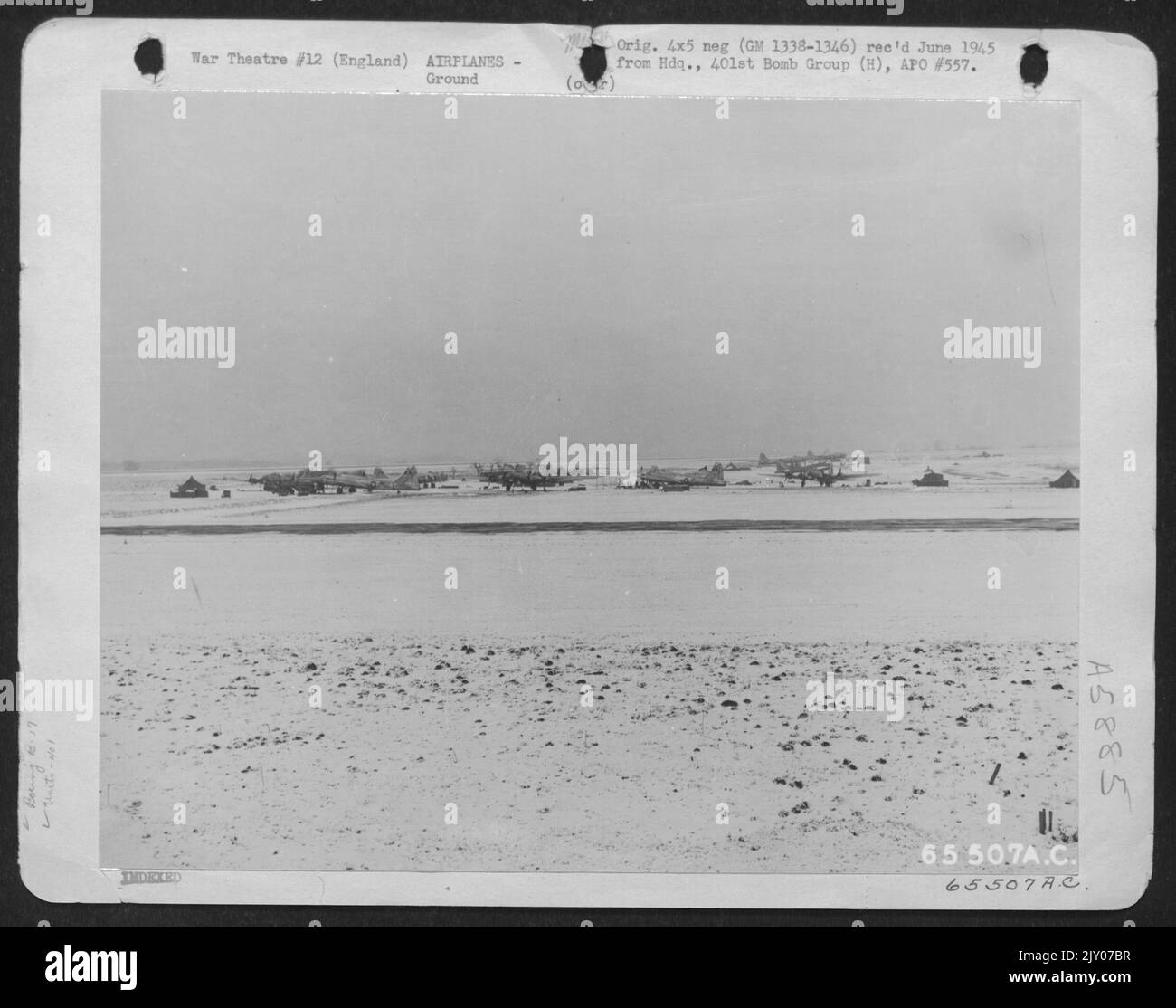 Boeing B-17 "Flying Fortresses"Of The 401St Bomb Group On The Line At ...
