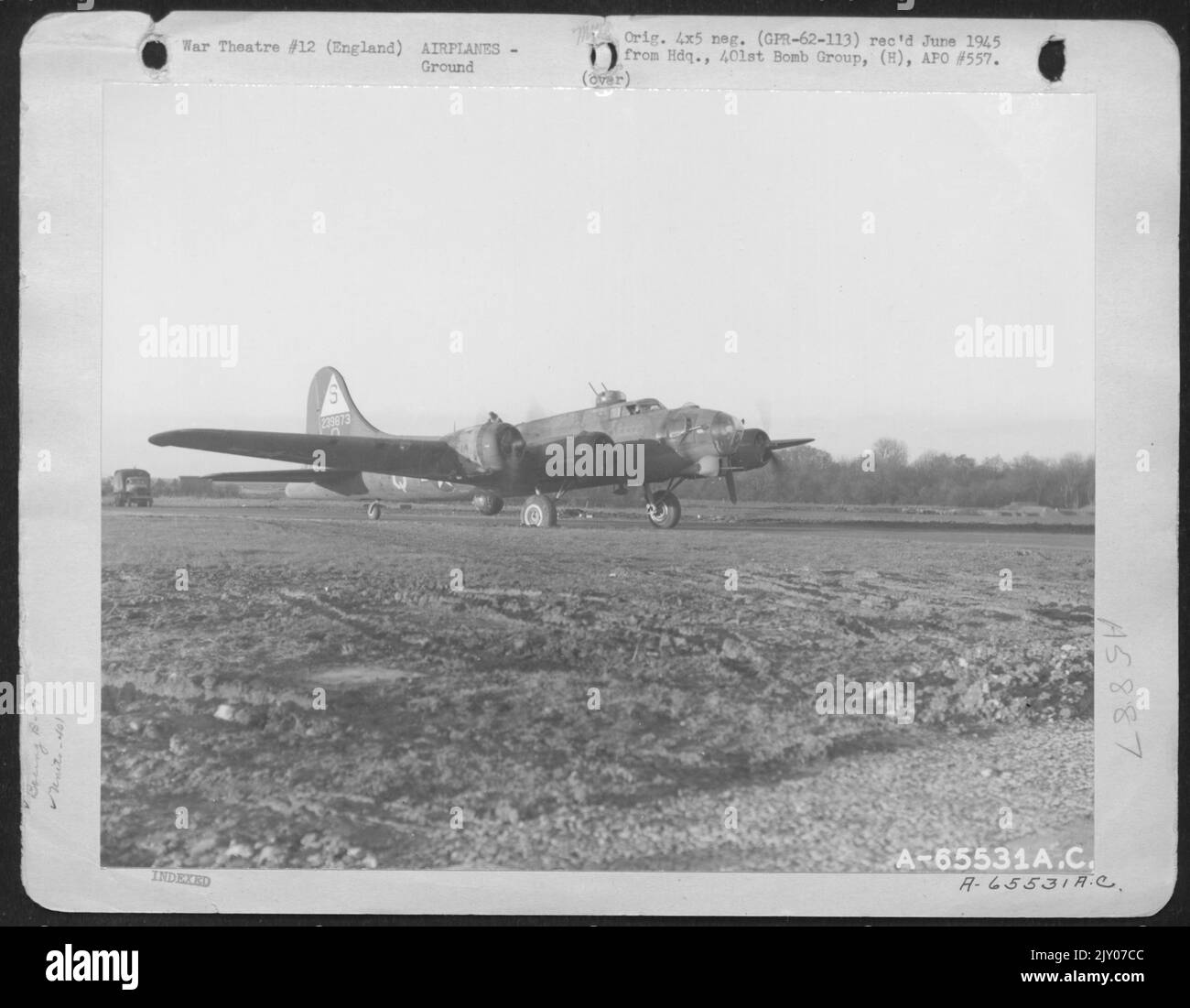 A Boeing B-17 "Flying Fortress" Of 401St Bomb Group 'Got Stuck In The ...