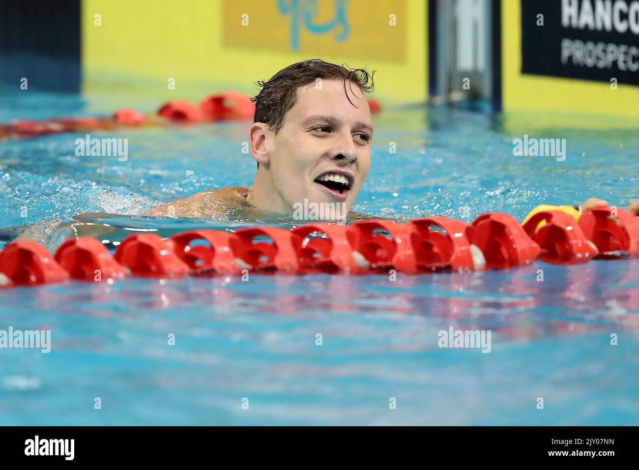 Mitch Larkin wins the Mens 100 LC Metre Backstroke Final on day one of ...