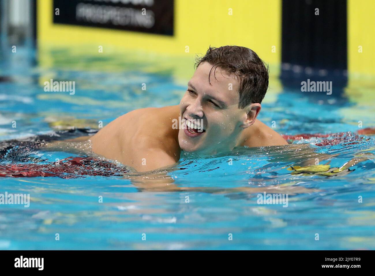 Mitch Larkin wins the Mens 100 LC Metre Backstroke Final on day one of ...