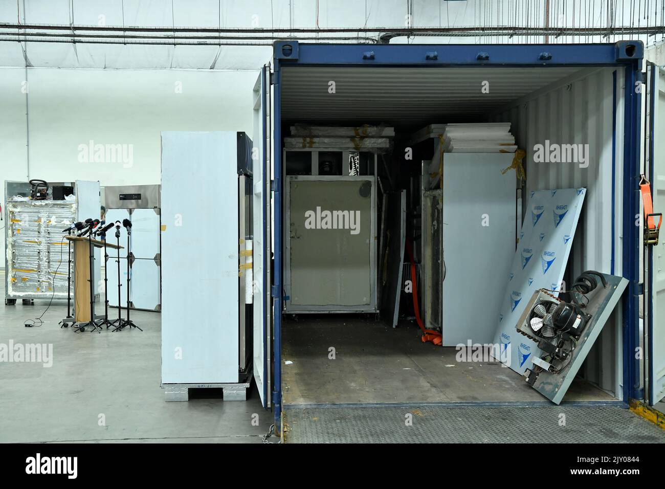 Fridges used to conceal drugs at a container examination facility in ...