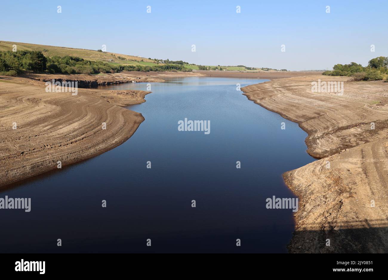 Baitings Dam / Reservoir - Drought Stock Photo - Alamy