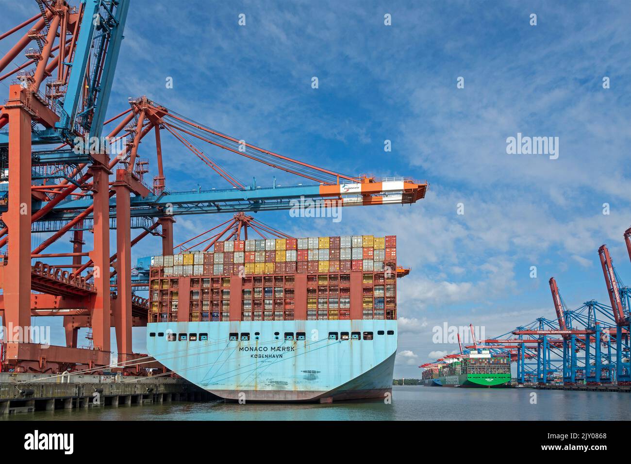 Container Terminals Eurogate und Burchardkai, Waltershof, Hamburg ...