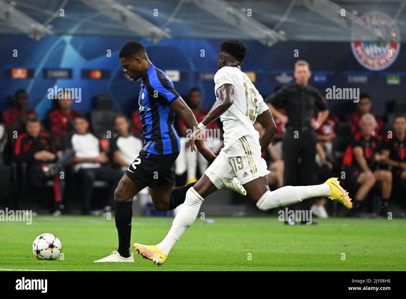 Mailand, Italy. 07th Sep, 2022. Soccer: Champions League, Inter Milan ...