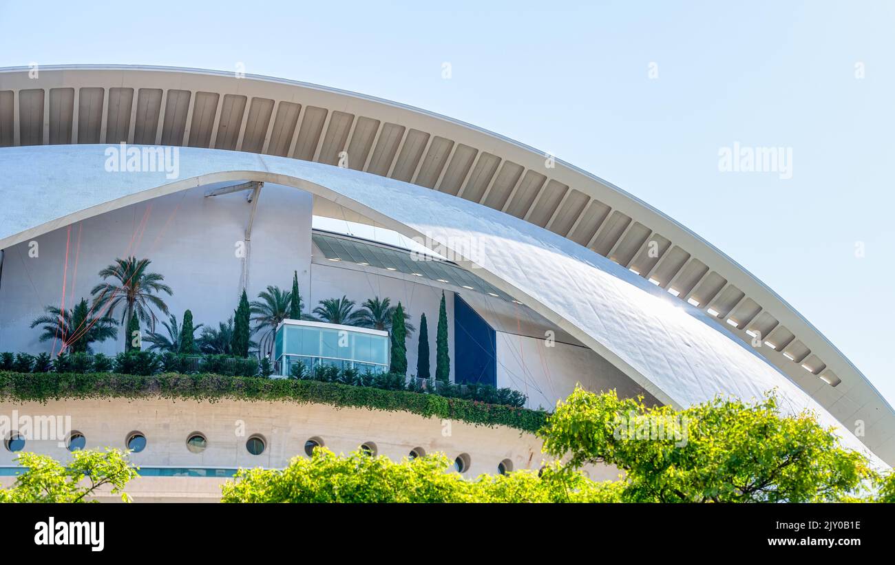 The City of Arts and Sciences. Architectural feature or detail of the ...