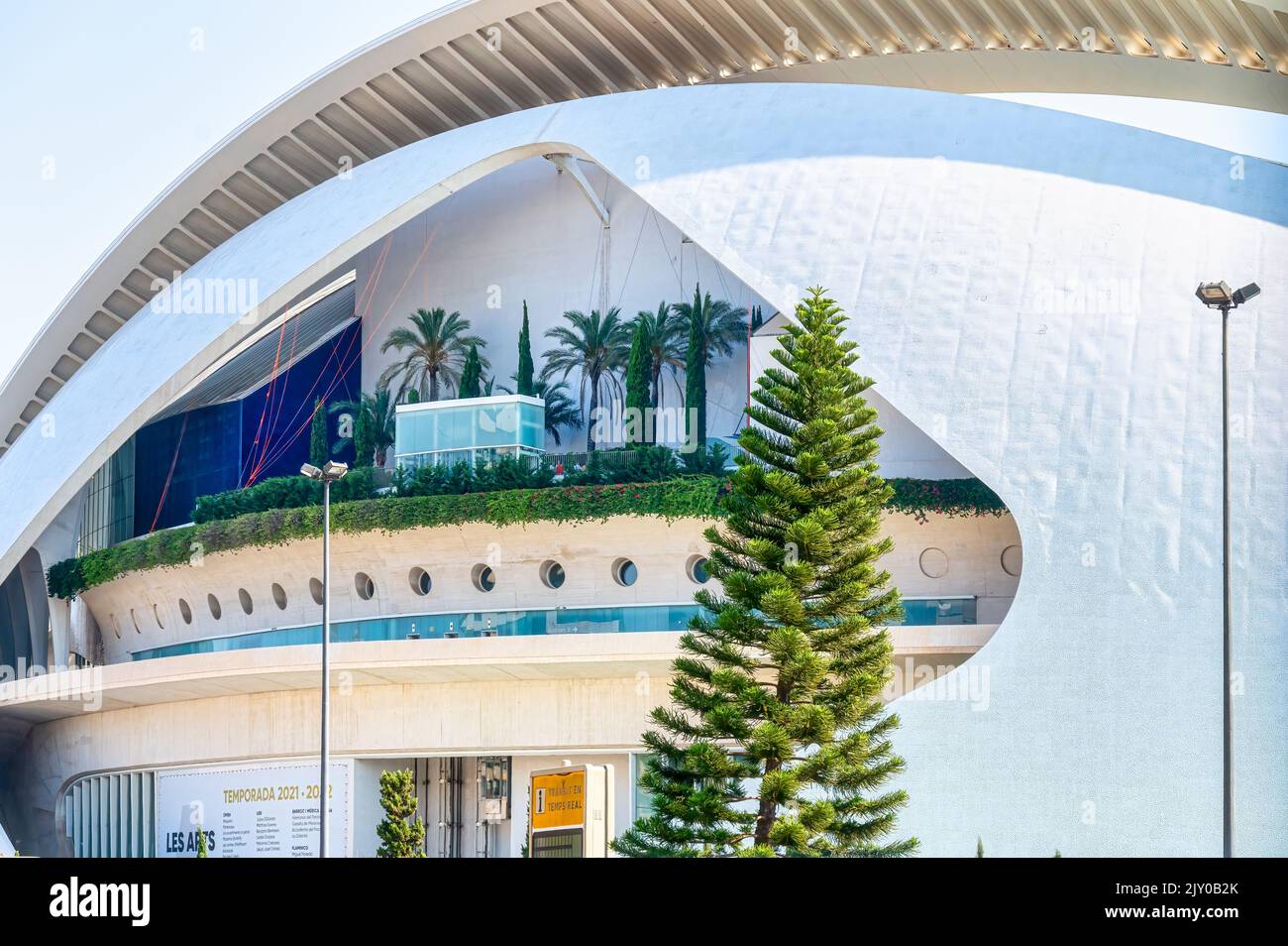 The City of Arts and Sciences. Architectural feature or detail of the ...