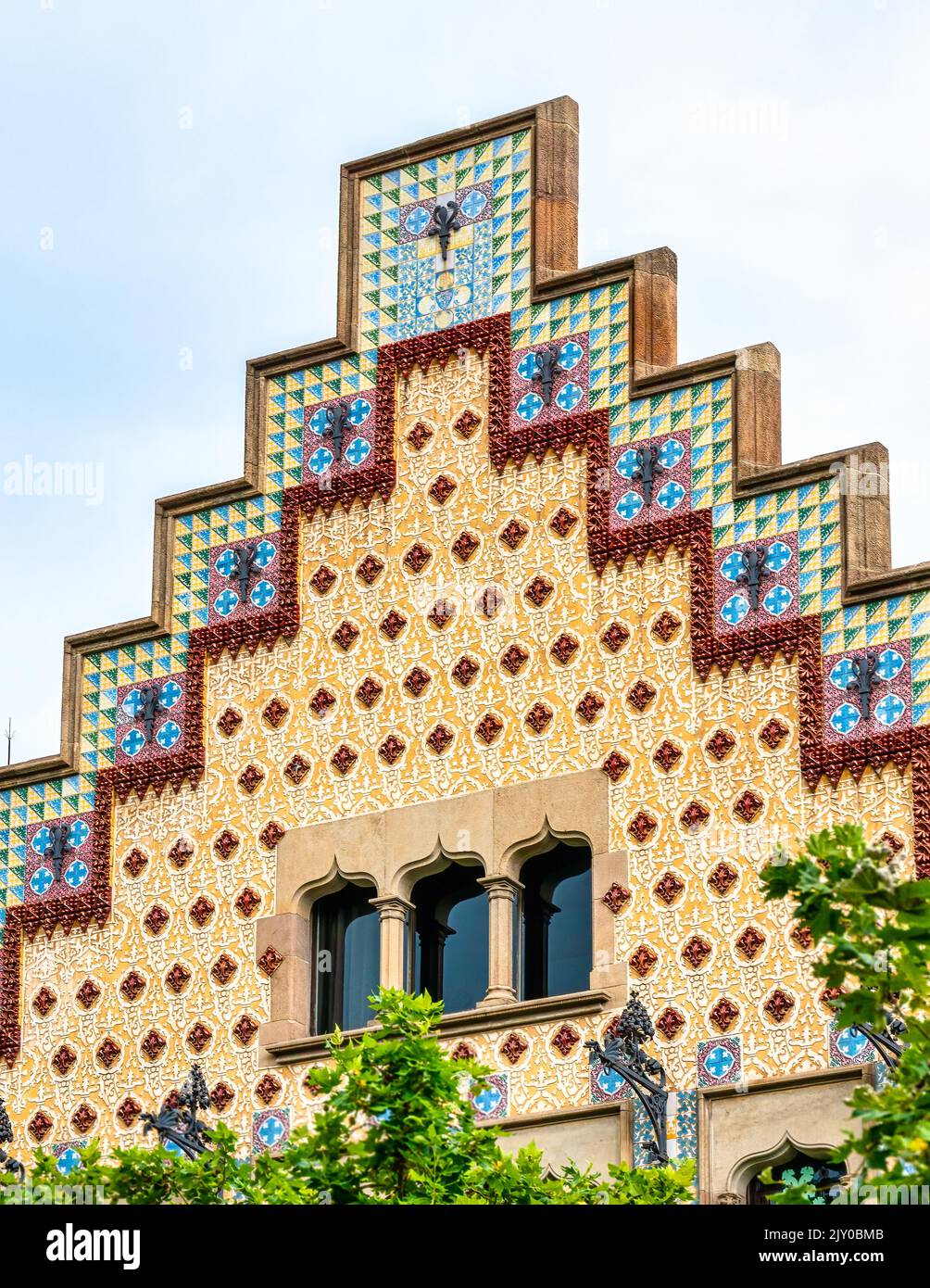 Casa Amatller capital structure or architectural feature. The building ...