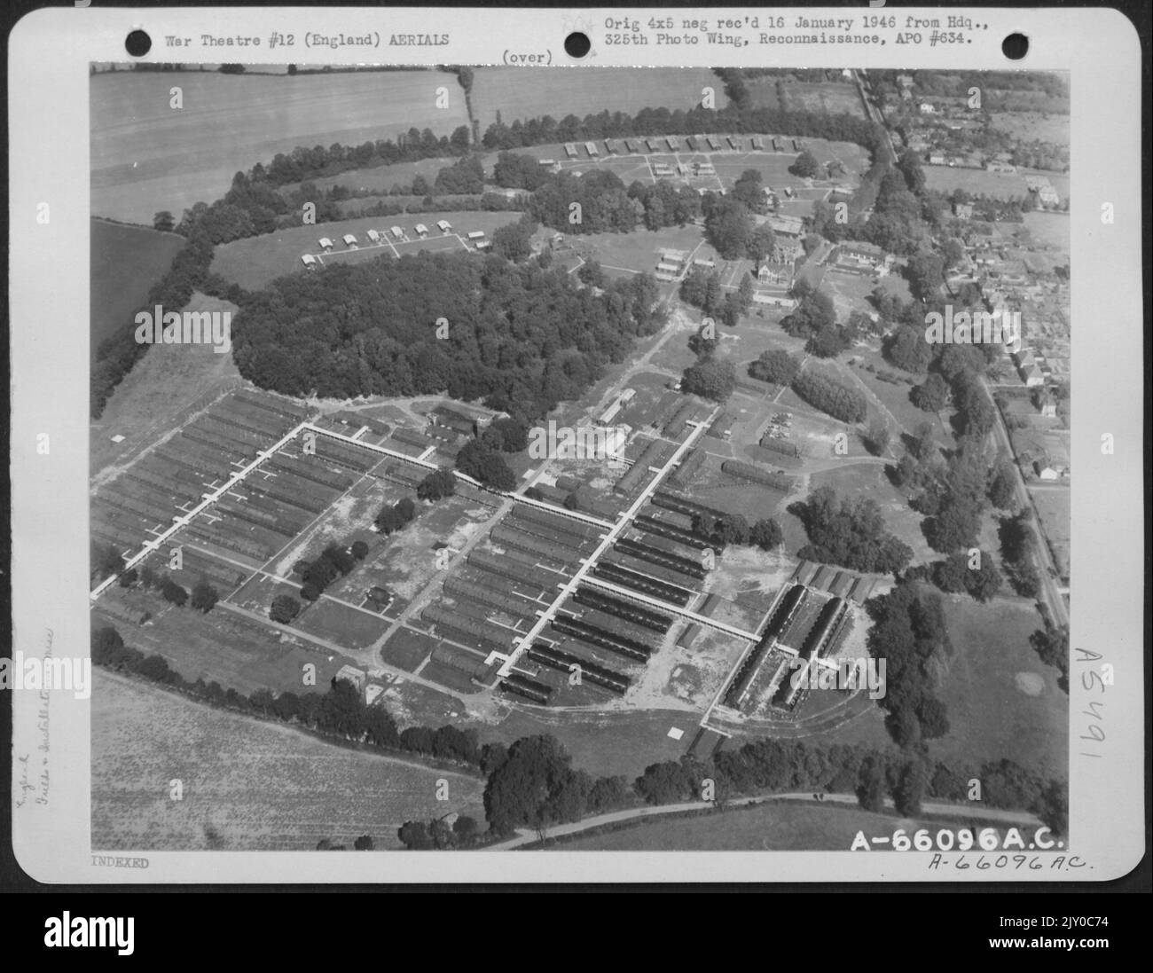 Aerial View Of Built-Up Area Between 8Th Air Force Station 167 And ...