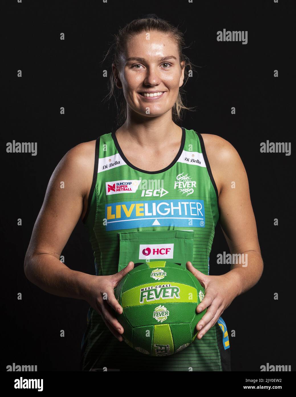 Courtney Bruce of the Fever poses for a photo during the Suncorp Super ...