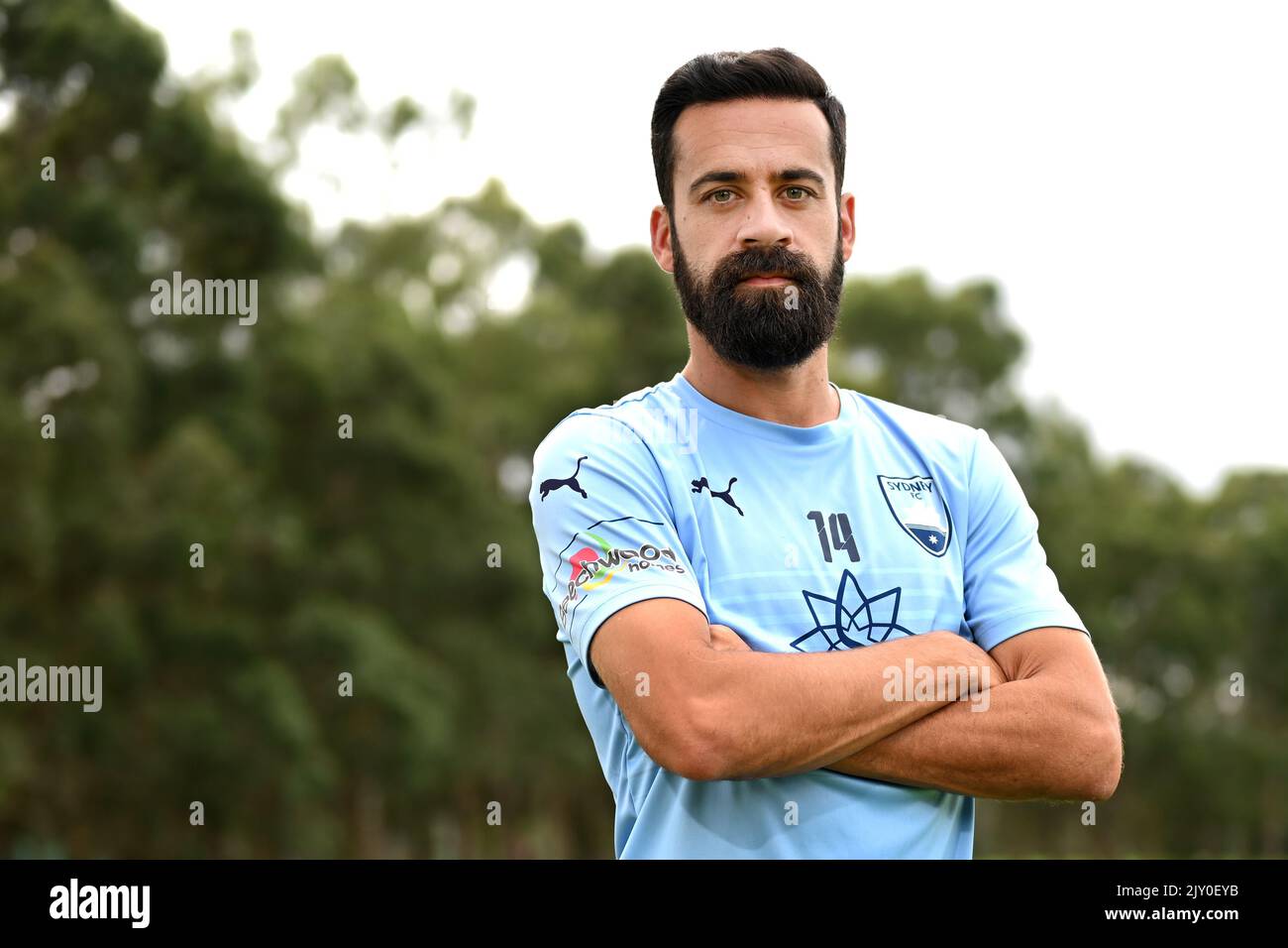 Sydney FC captain Alex Brosque poses for a portrait in Sydney, Tuesday ...