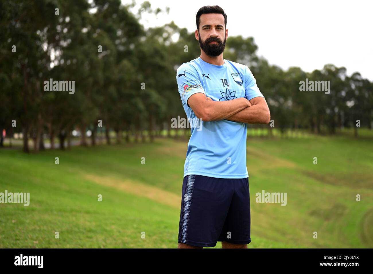Sydney FC captain Alex Brosque poses for a portrait in Sydney, Tuesday ...