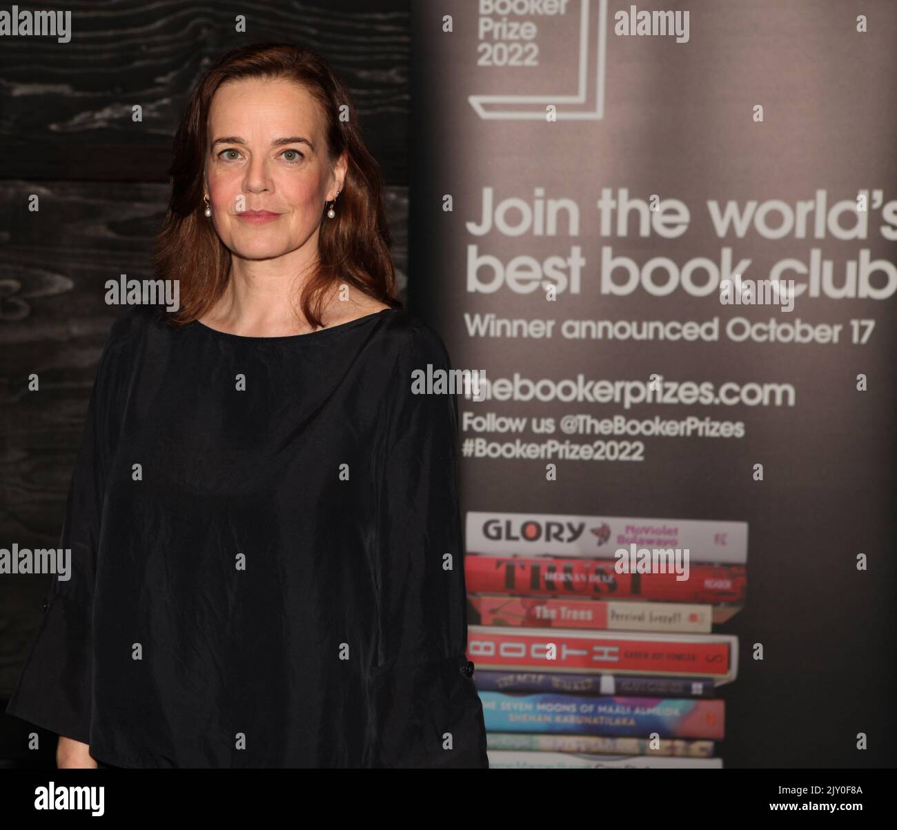 London, UK. Helen Castor as one of the judges at The Booker Prize ...