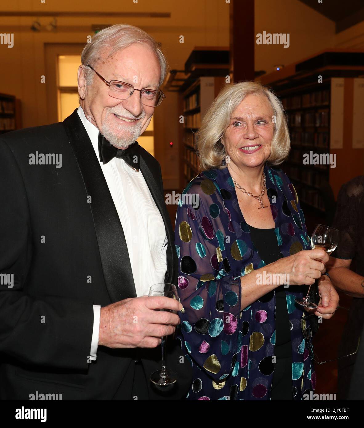 professor Gareth Evans and his wife Merran Evans at the 2019 Keith ...