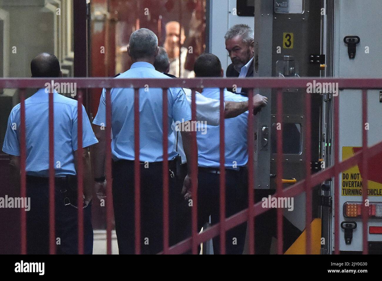Borce Ristevski (right) arrives to the Supreme Court of Victoria in ...