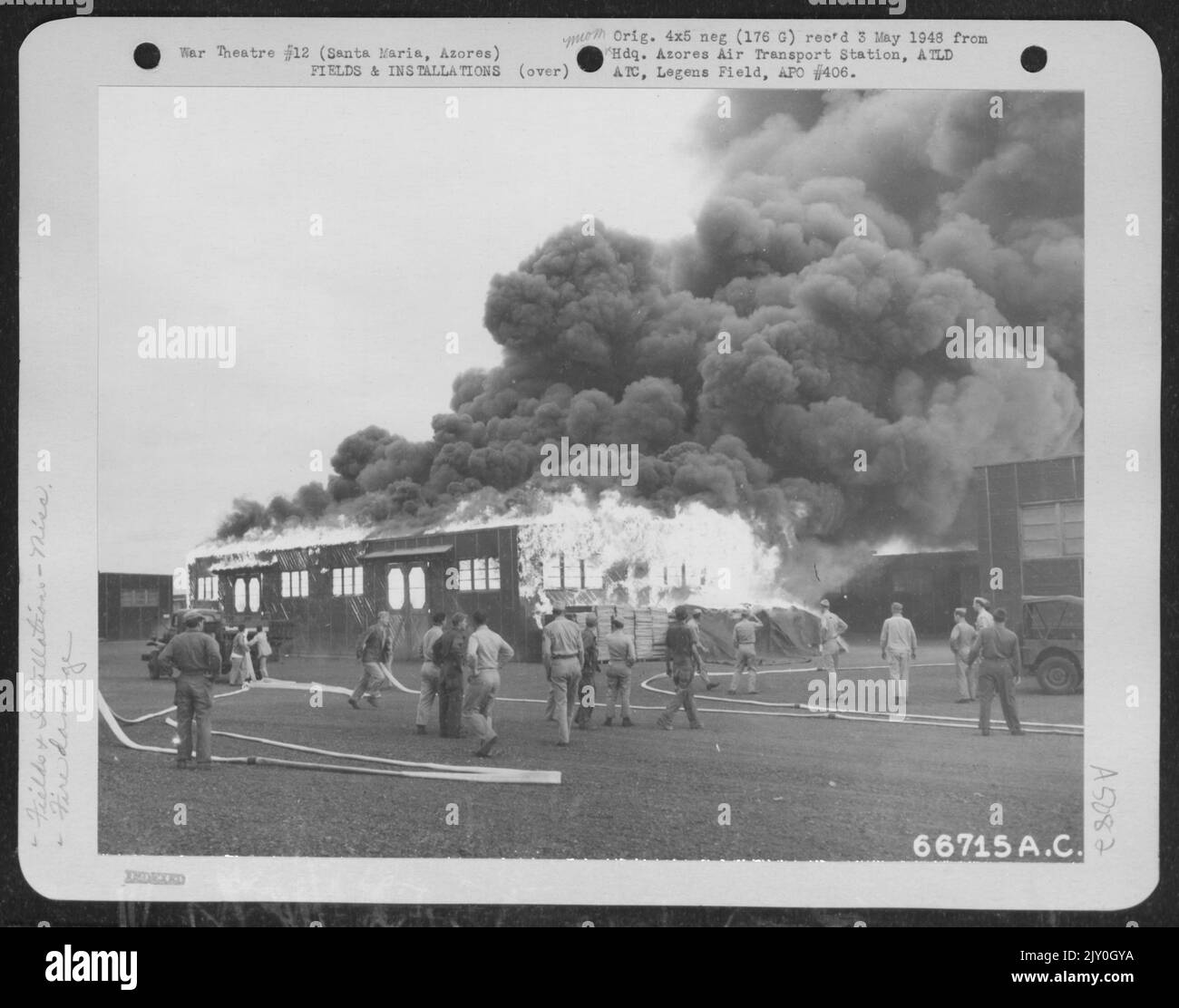 Quartermaster Warehouse Fire - North And East Side, 1391St Aaf Base ...