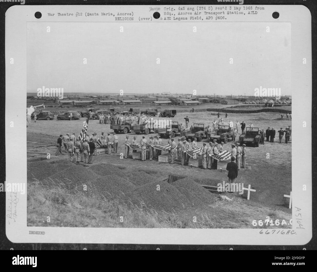 Funeral Of Douglas C-54 Crash Casualties At 1391St Aaf Base Unit, Santa ...