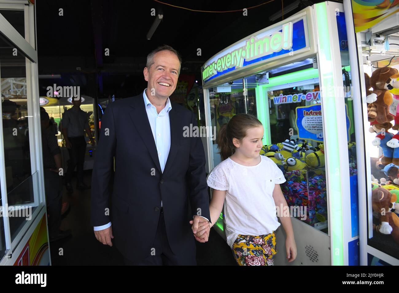Australian Opposition Leader Bill Shorten and his daughter Clementine ...