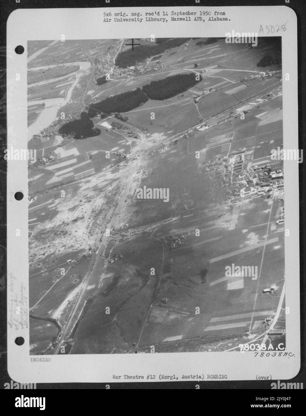 Bomb Damage To The Worgl Railroad Bridge, Austria, After A Raid By The ...