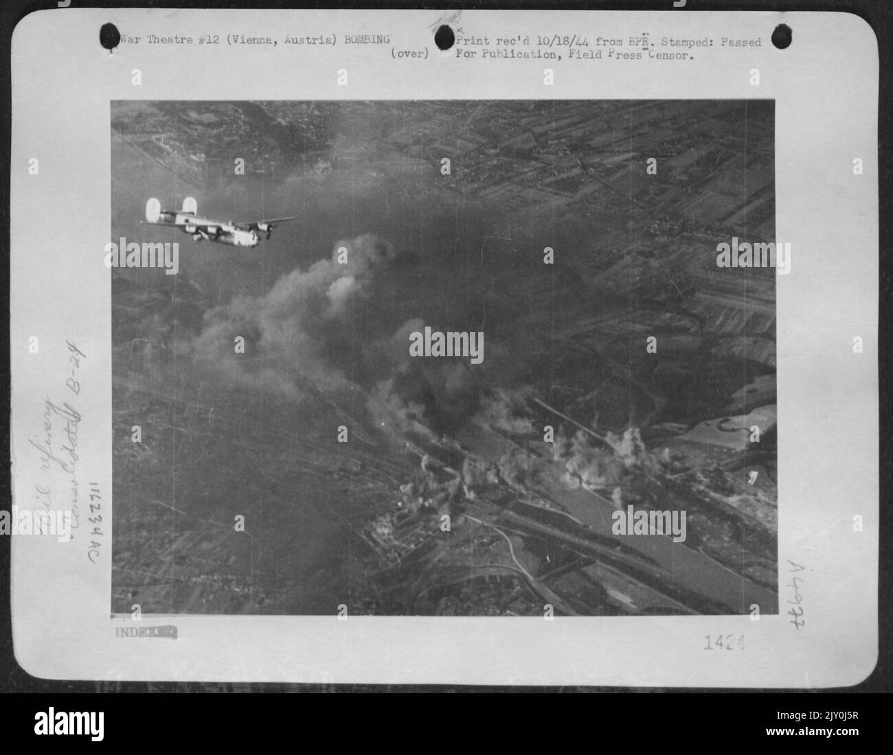 A Part Of A Heavy Bomb Group Of The 15Th Air Force Strikes At The Enemy ...