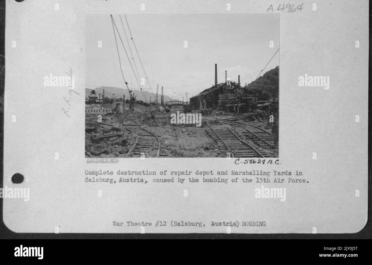 Complete Destruction Of Repair Depot And Marshalling Yards In Salzburg ...