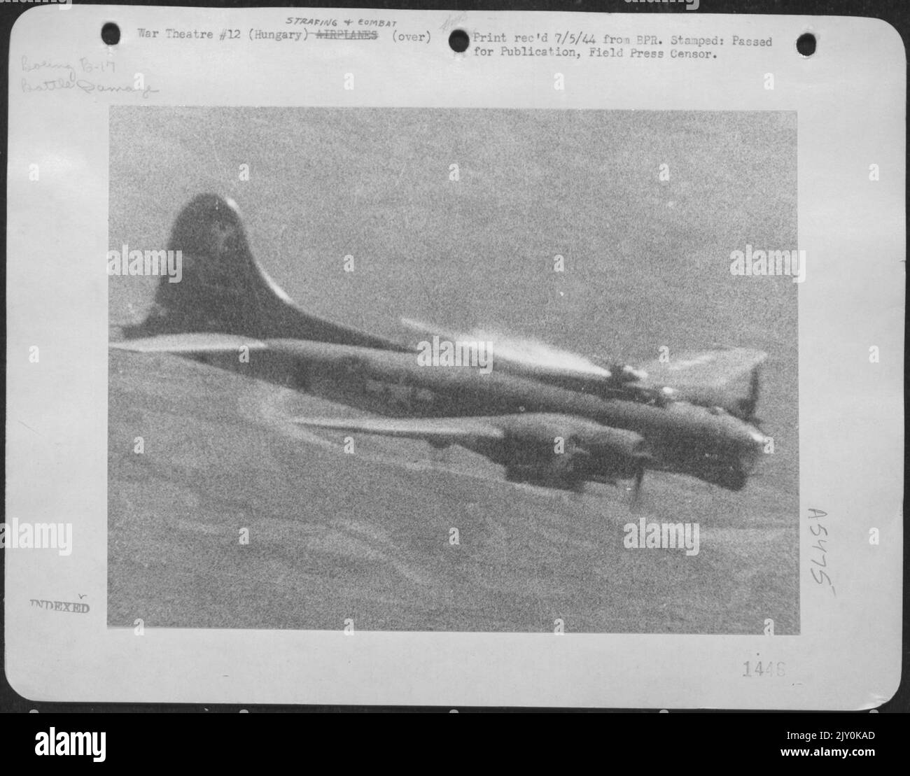 This Boeing B-17 "Flying Fortress" Caught On Fire During A Mission To ...