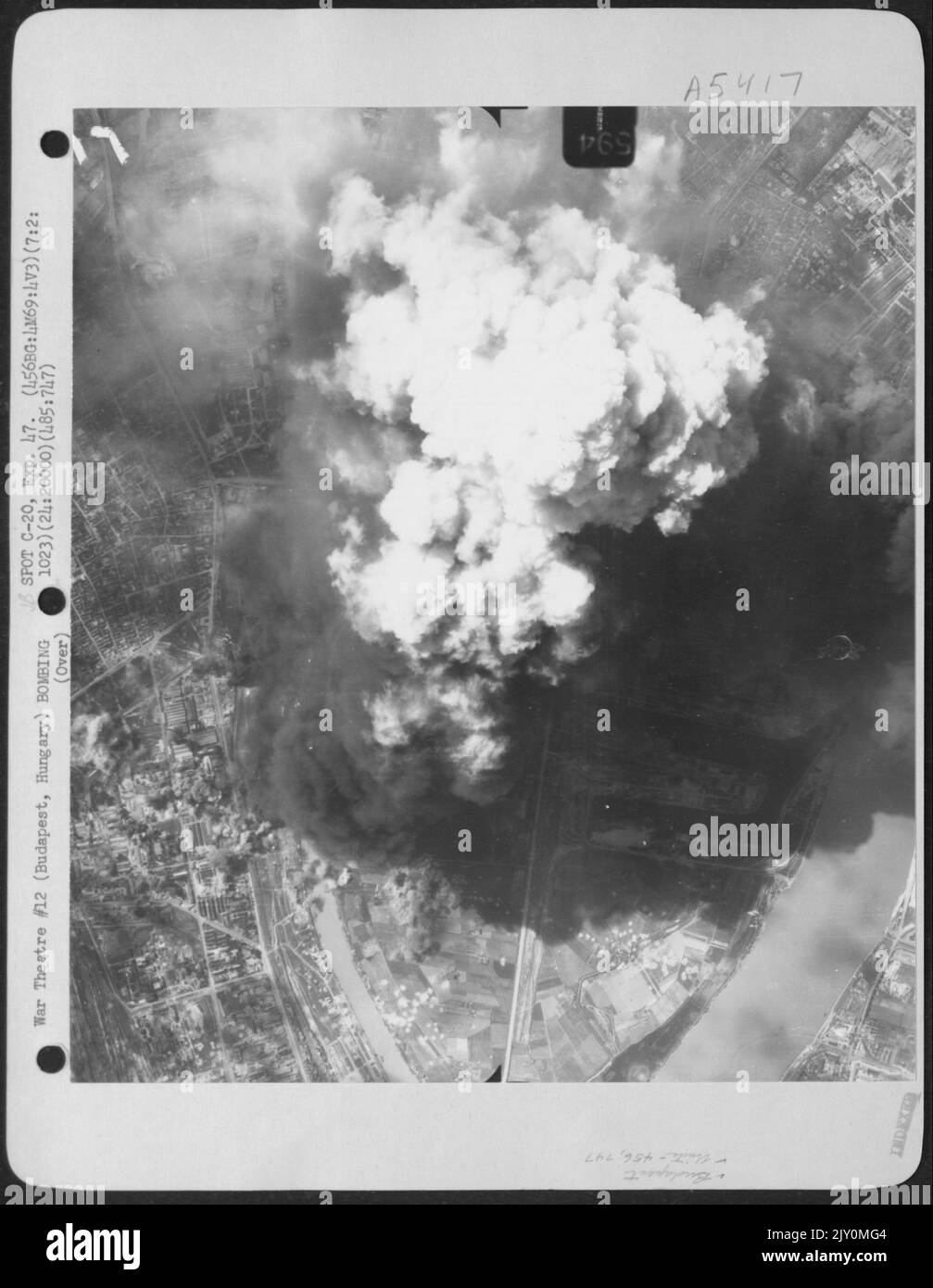 Bombs Dropped By Planes Of The 456Th Bomb Group, 747Th Bomb Squadron ...
