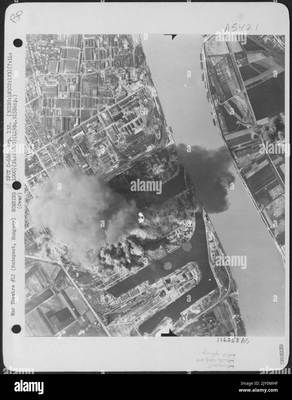 Smoke Billows Up Form Oil Refineries At Budapest, Hungary On 14Th July ...