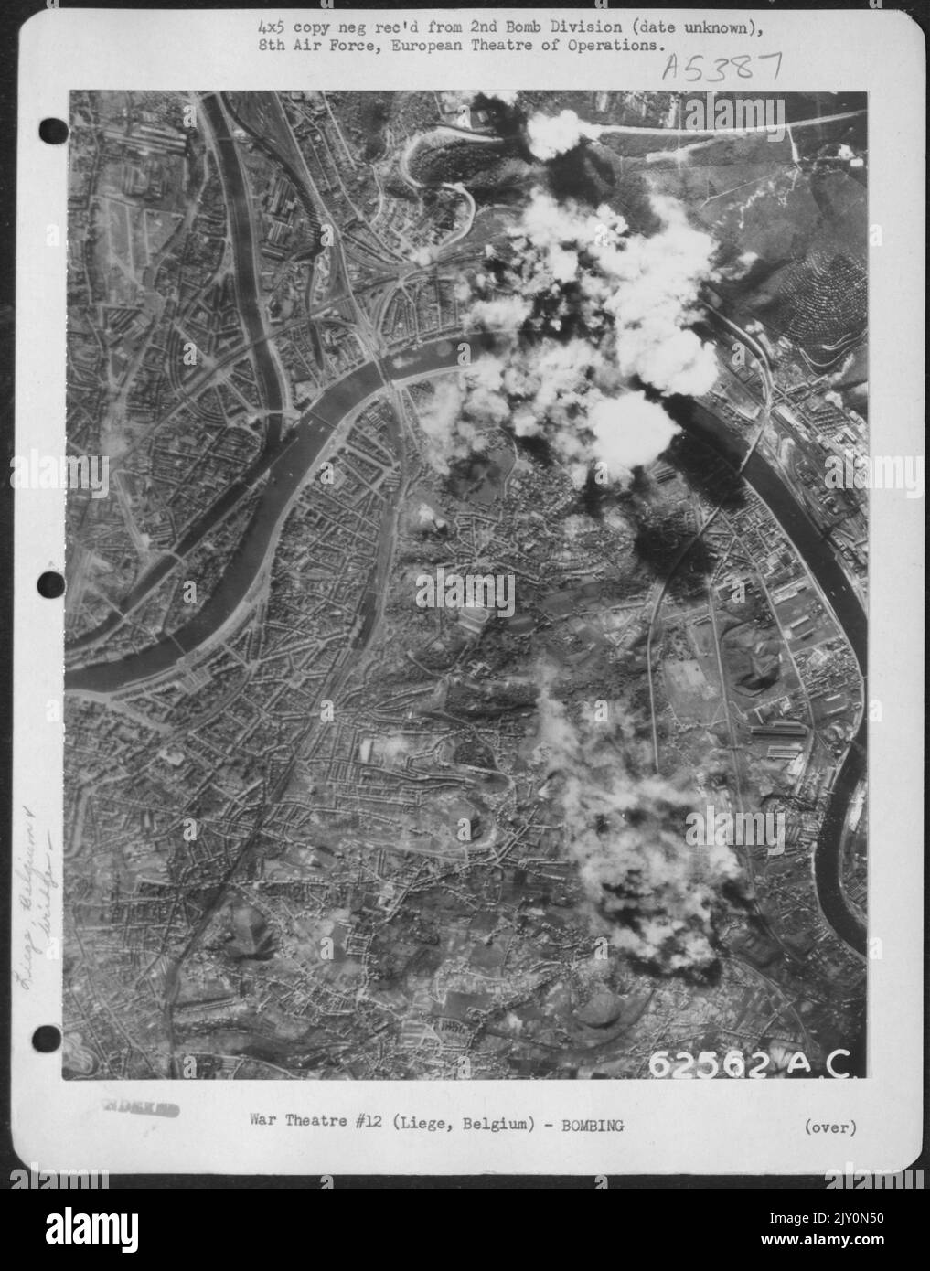 Bombing Of Bridge Near Liege, Belgium, 9 May 1944, By Planes Of The 2Nd ...
