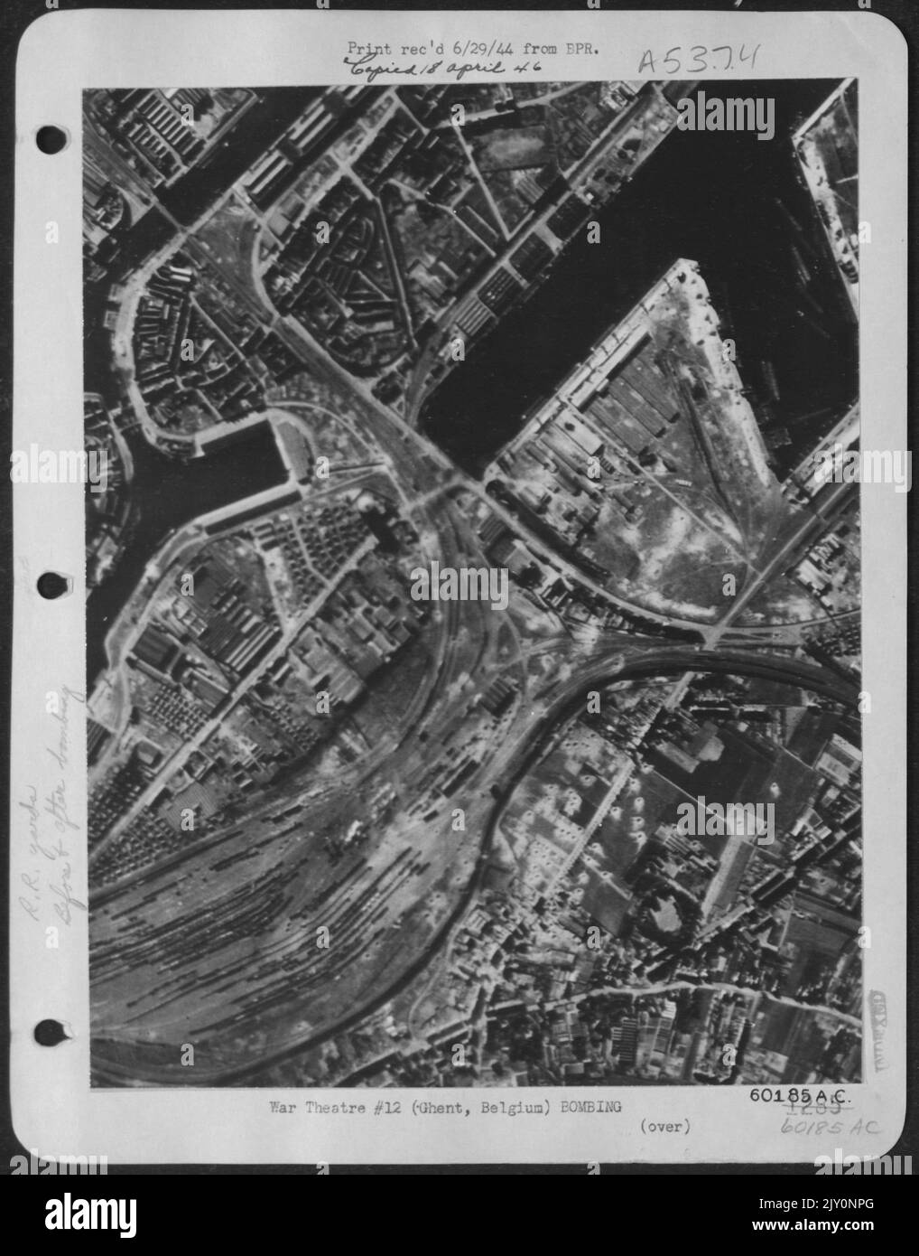 The Key Marshalling Yards At Ghent, Belgium Can Be Seen Just Before U.S ...