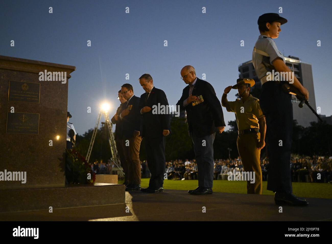 Australian opposition Leader Bill Shorten lays a wreath during the ...